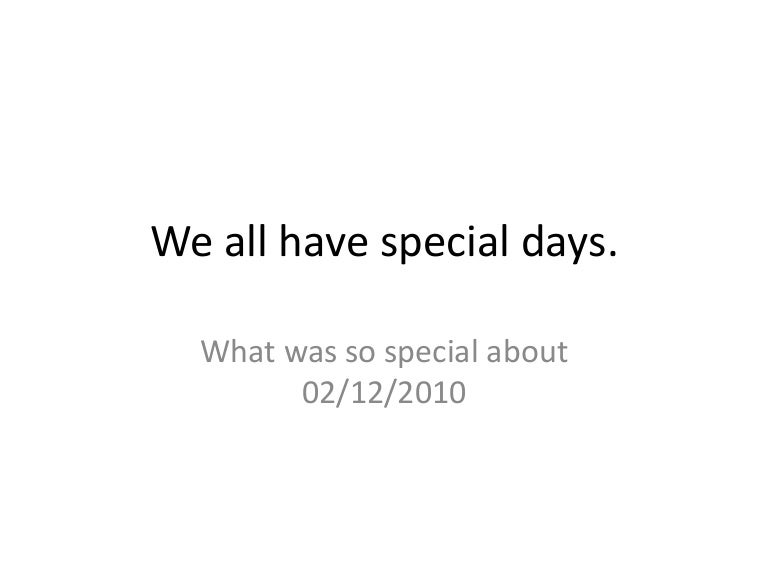 We All Have Special Days Jp Intro