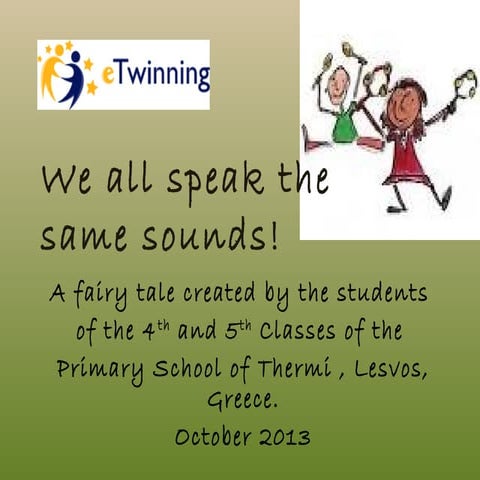 We all speak the same sounds | PPT
