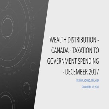 Wealth Distribution - Canada - Taxation to Government Spending ...