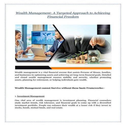 Wealth Management: A Targeted Approach to Achieving Financial Freedom | PDF