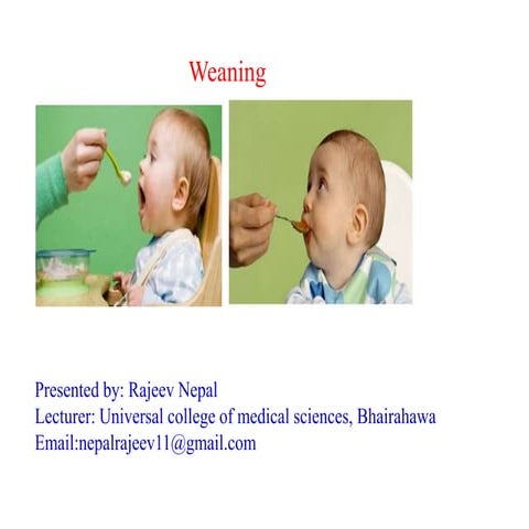 Weaning | PPTX