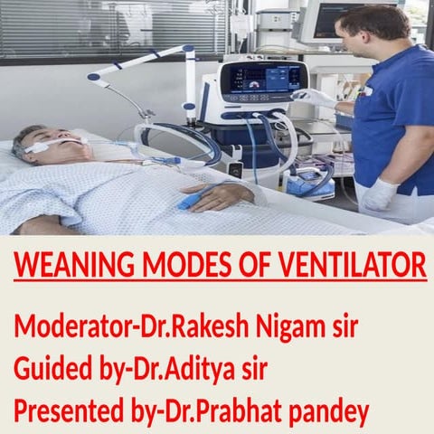 Weaning Modes of Mechanical Ventilation: Principles and Practices | PPTX