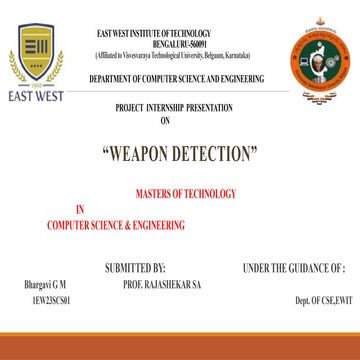 Weapon Detection-1.pptx in a single ppt is displayed | PPT