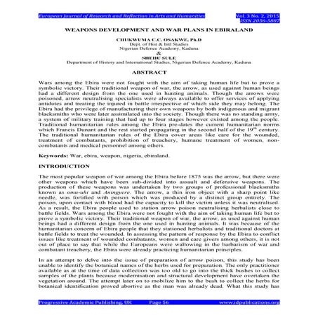 Weapons development-and-war-plans-in-ebiraland | PDF