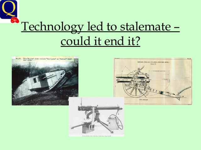 World War 1 Technology | PPT