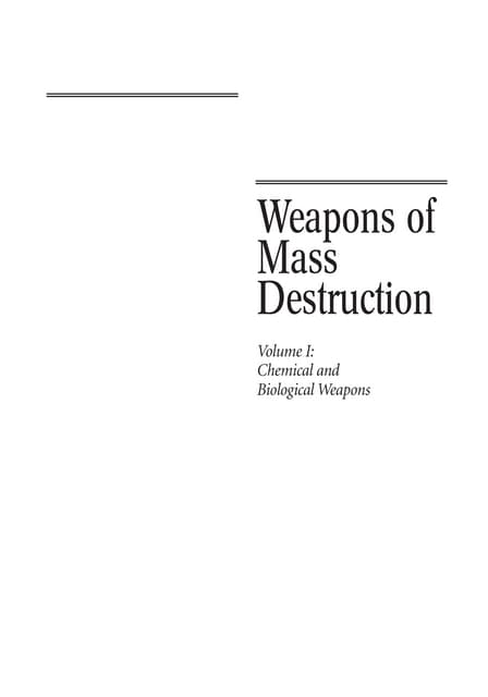 Weapons of Mass Destruction | PPT