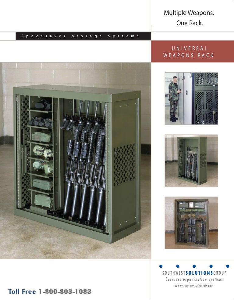 Universal Weapons Rack Military Storage Info Sheet