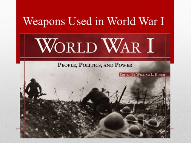 World War 1 Technology | PPT
