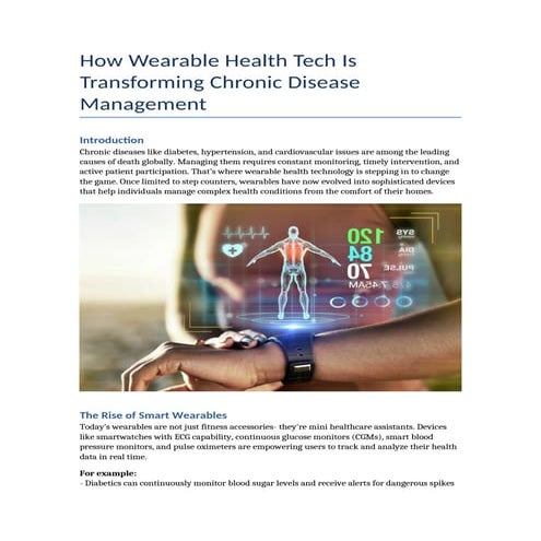 How Wearable Health Tech is Transforming | DOCX
