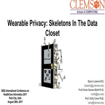 Wearable privacy skeletons in the data closet | PPT