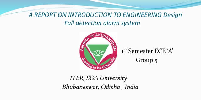 Wearable Sensor Based Fall Detection System Pptx