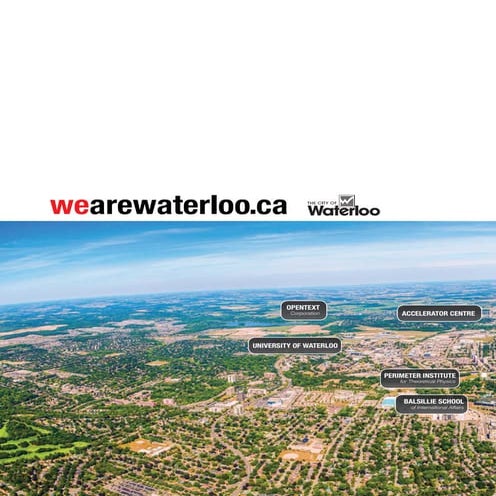 City of Waterloo - We Are Waterloo brochure | PDF