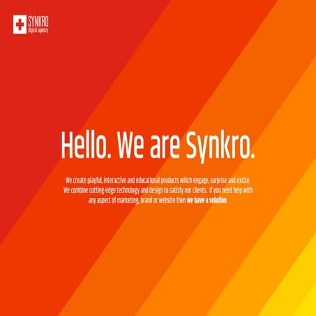 Hello. We are Synkro. | PDF