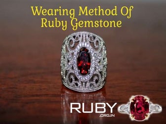 How to wear ruby gemstone from ruby.org.in
