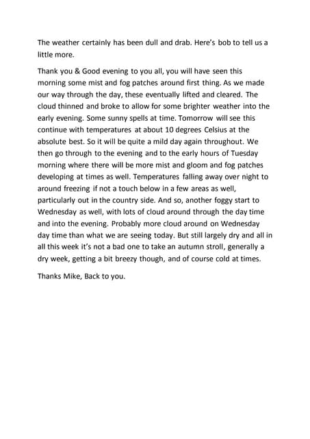 Weather script | PDF