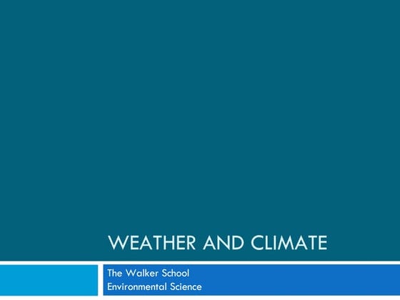 Weather and climate | PPT