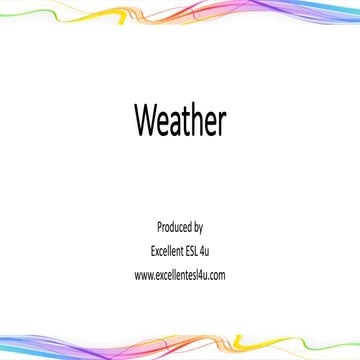 ESL weather flashcards | PDF