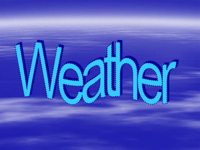 Grade 4 - weather power point | PPT