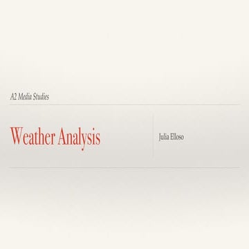 Weather analysis student template | PPTX