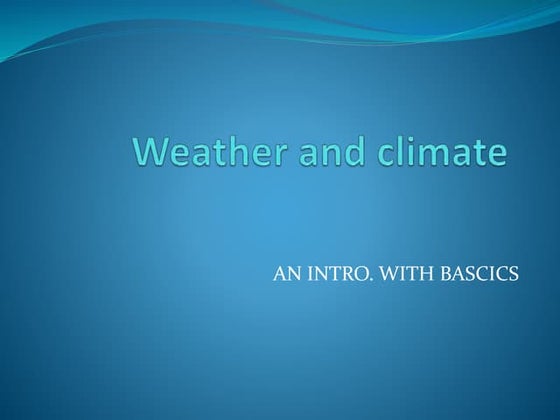 Major climatic regions of the world | PPT