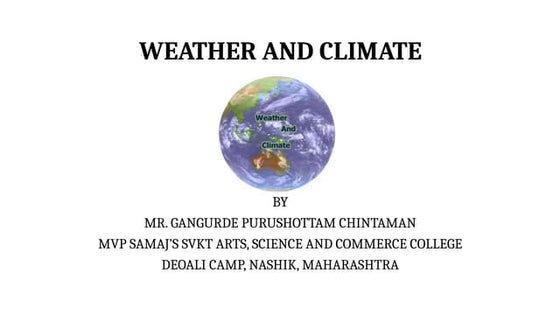 Science - 6th Grade_ Weather & Climate .pptx | Geography | Science