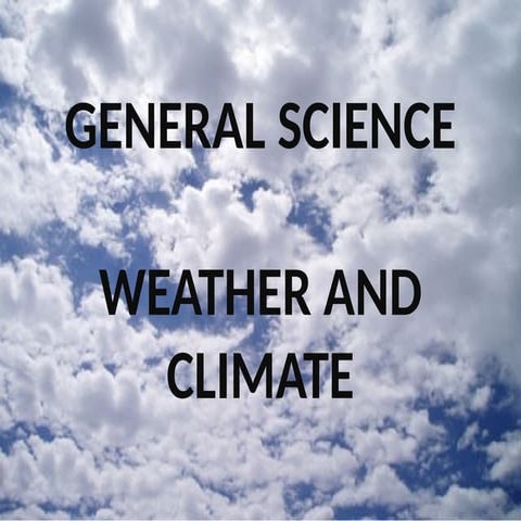 Weather and Climate PowerPoint Presentation | PPTX