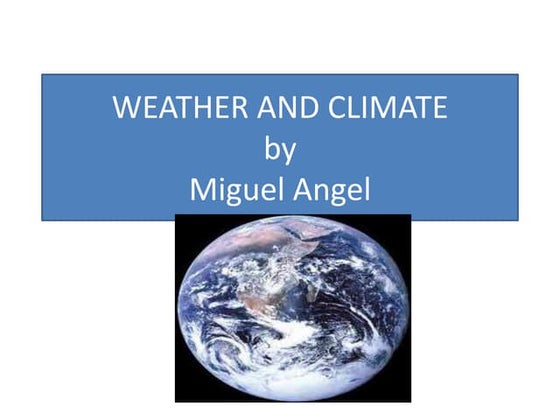 Weather and climate | PPT