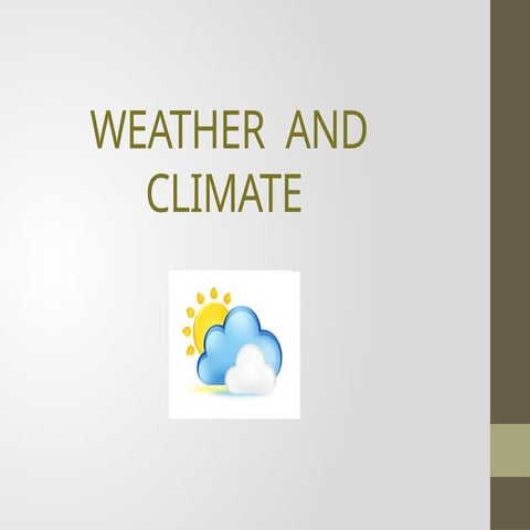 Weather and climate | PPTX