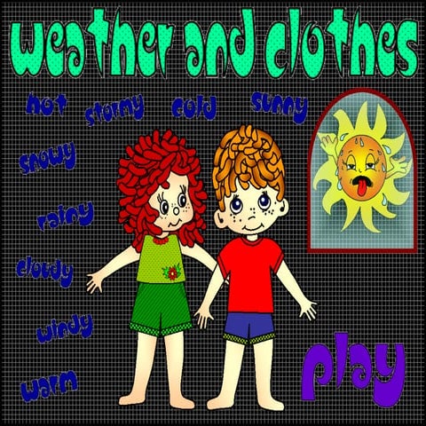weather and clothes for kidergarten aged 3-5 | PPT