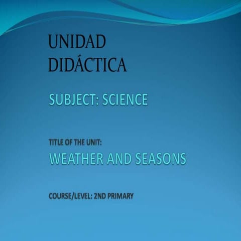 Weather and seasons 4 | PPTX