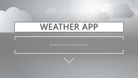 Weather app presentation | PPT