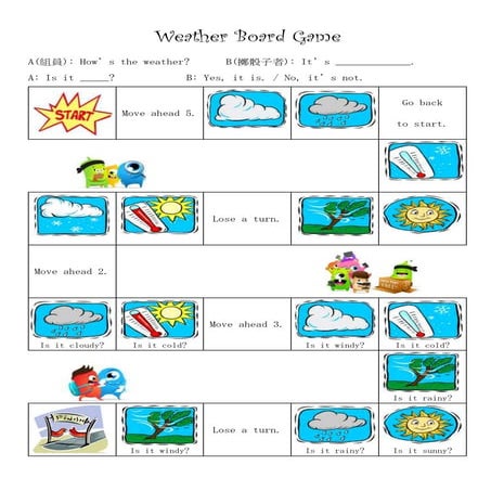 Weather board game | PDF