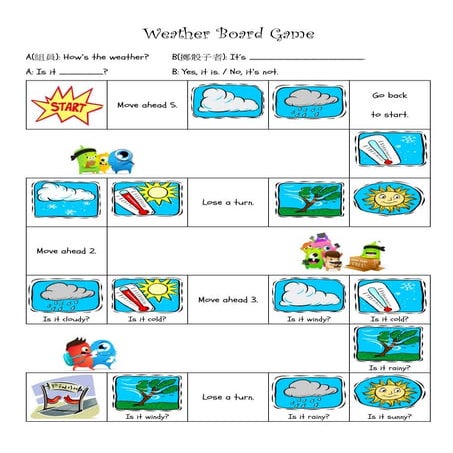 Weather board game | PDF