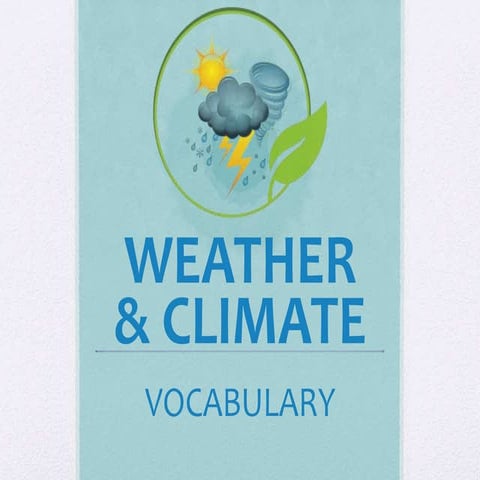 Weather climate vocabulary | PPTX