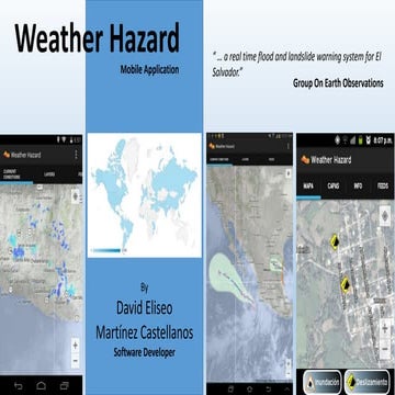 Weather Hazard Mobile Application | PPTX