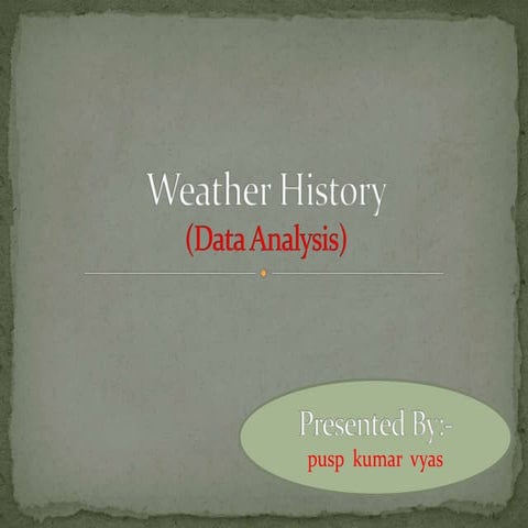 Weather history | PPTX