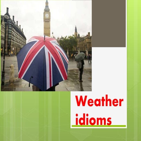 Weather idioms | PPTX