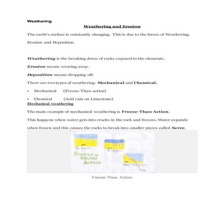 WEATHERING OF ROCKS | PPT