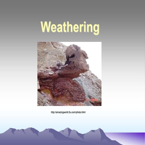 weathering of Rocks and minerals.pptx
