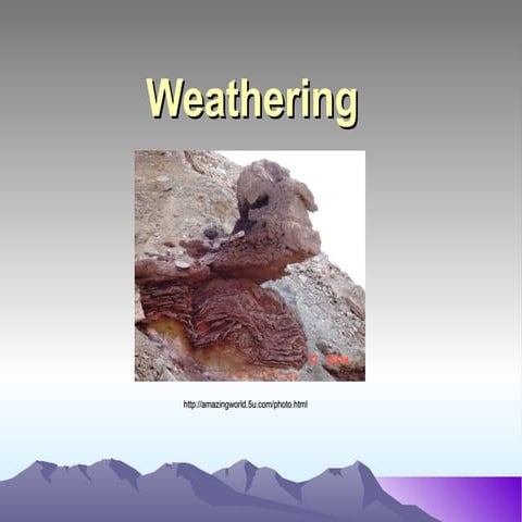Weathering PowerPoint Presentation for Science Students | PPT