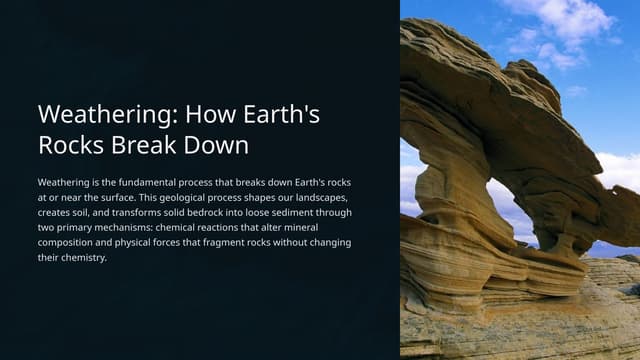 Earth Science for STEM Quarter 2 – Module 1: Weathering | PPTX