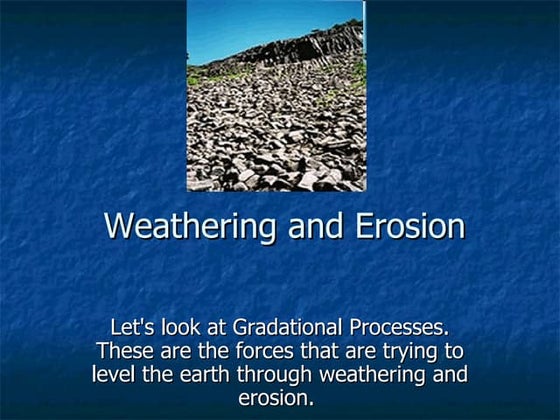 Weathering notes | PPT