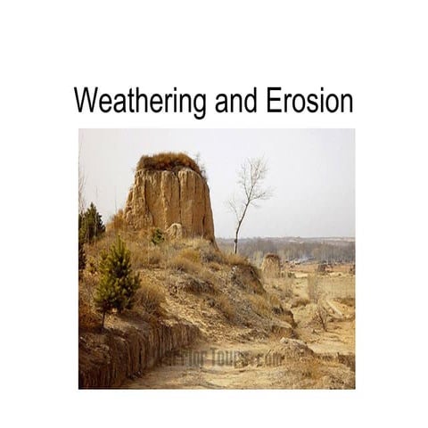 Weathering fill in the blank notes | PPT