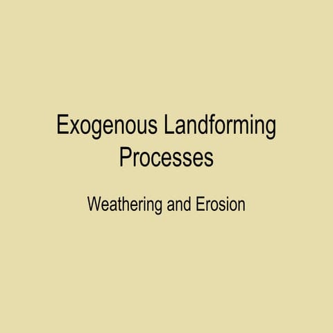 Weathering_and_Erosion PowerPoint presentation | PPT
