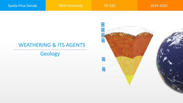 Earth Science -Stem Grade 11 - Weathering | PPTX
