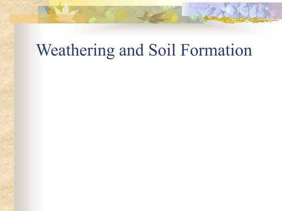 Weathering slide show | ODP