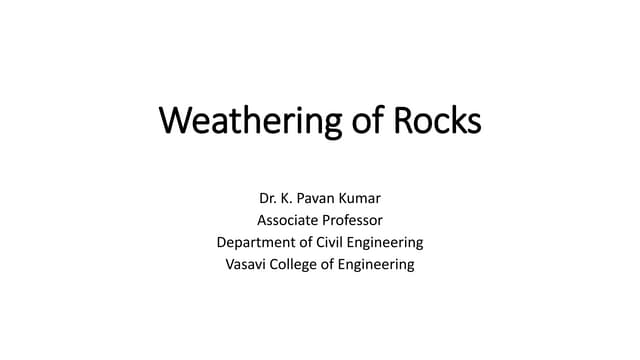 Weathering sequence | PPTX