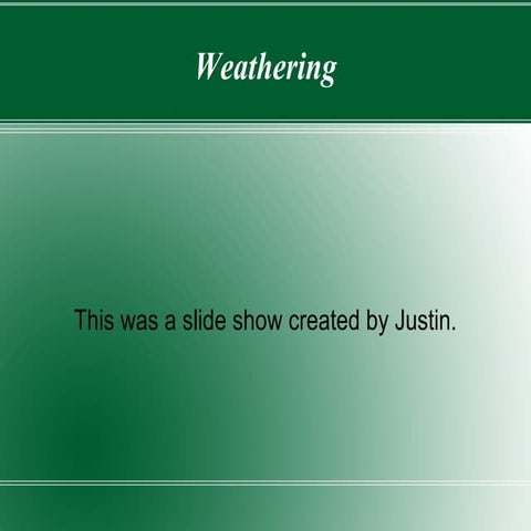 Weathering slide show | ODP