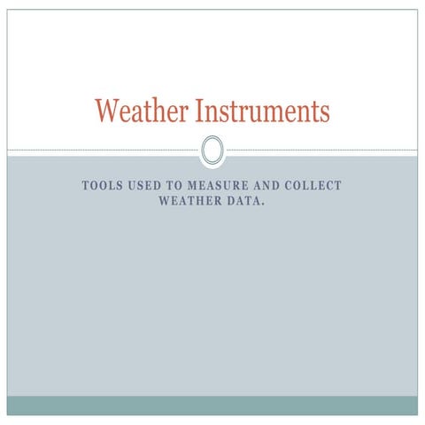 Weather instruments | PPTX