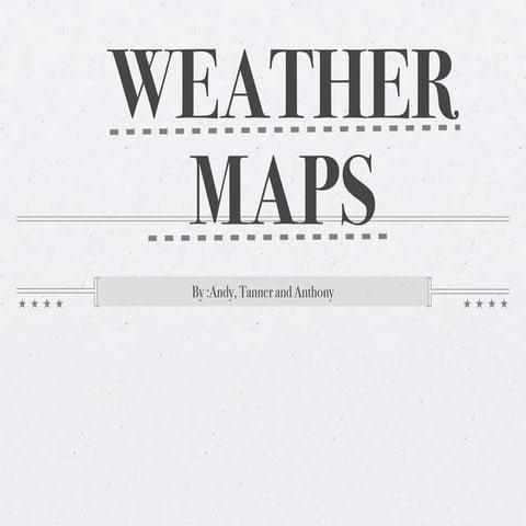 Weather maps | KEY | Weather | Science